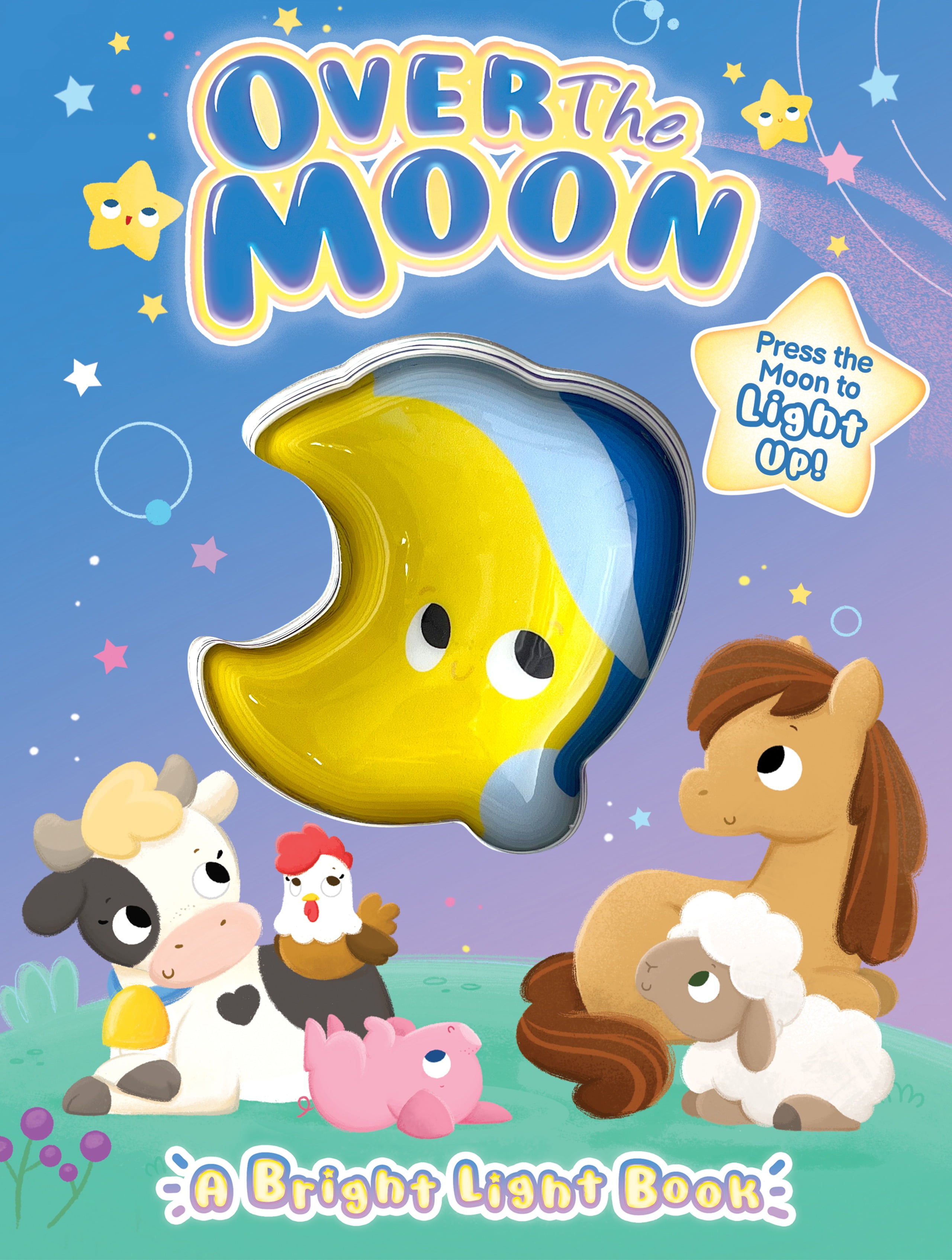 Over the Moon - Children's Sensory Touch and Light-Up Board Book ...