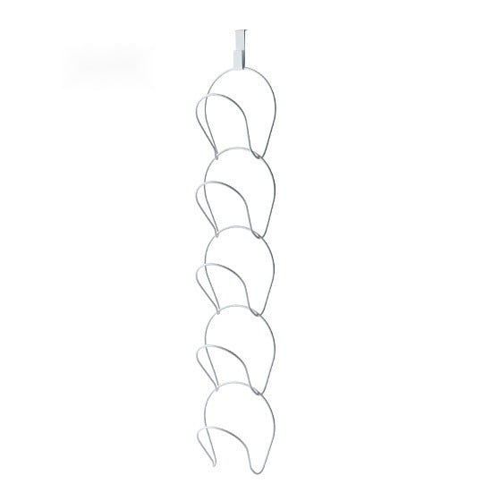 Over-the-Rail Hat Organizer Rack, Multi-Compartment Metal Hanger for ...