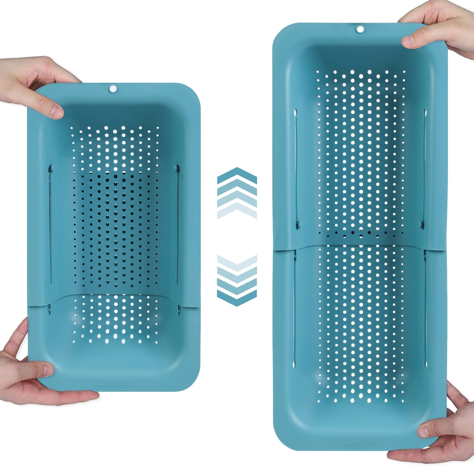 Over the Sink Colander Strainer Basket - Wash Vegetables and Fruits ...