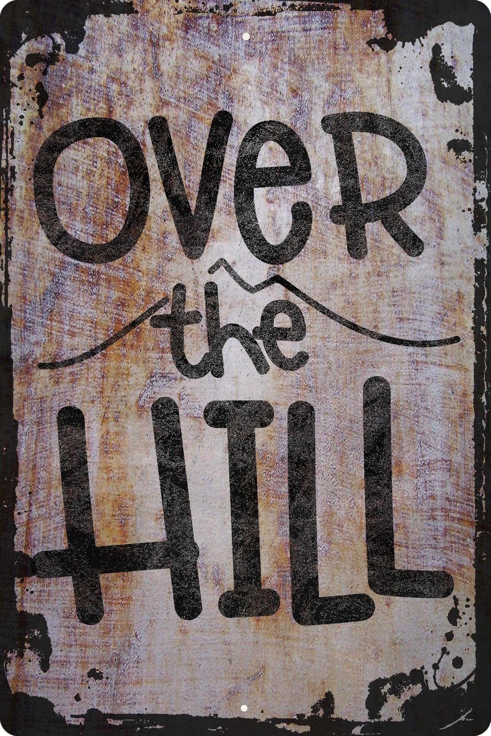 Over the hill 40 years or older birthday funny past prime aging Beige ...