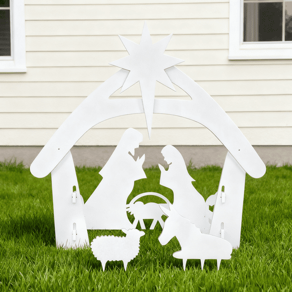 Outdoor Nativity Scene, Weatherproof Nativity Sets for Christmas ...