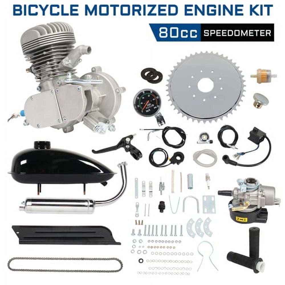 OverPatio Silver Bicycle Modification Parts 80cc 2.20kW 6000r/min Top ...