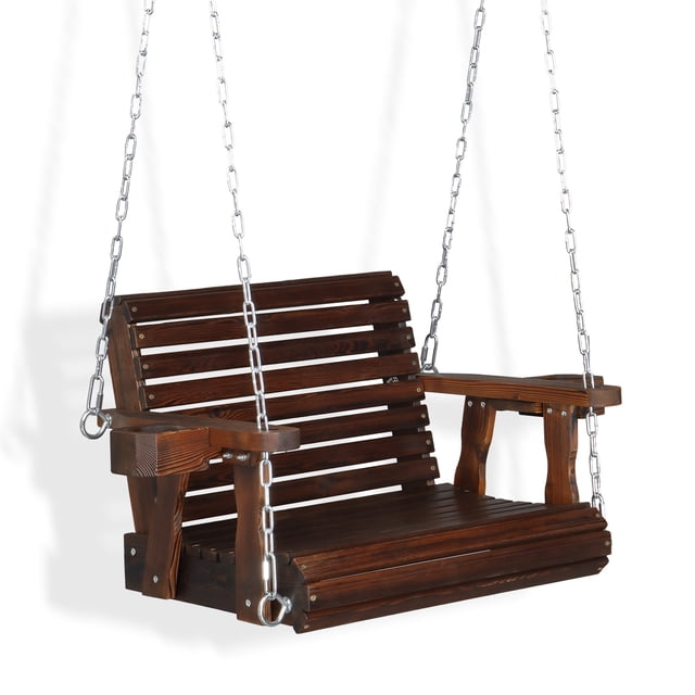 OverPatio Single Person Swing,440lbs Normal Size,Patio Wooden Swing ...