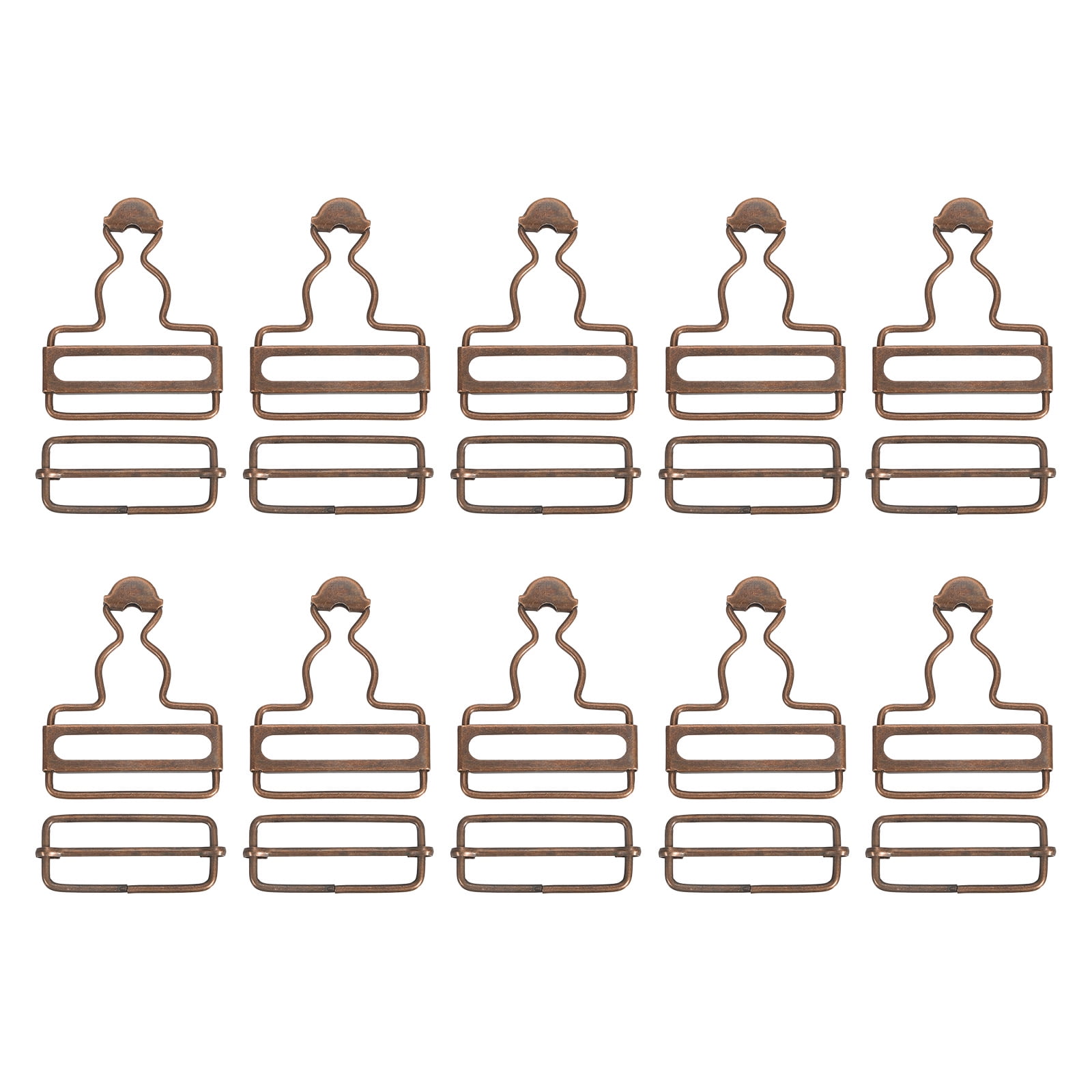 Overall Buckles 10 Sets Metal Suspender Replacement Buckles 40mm Copper ...