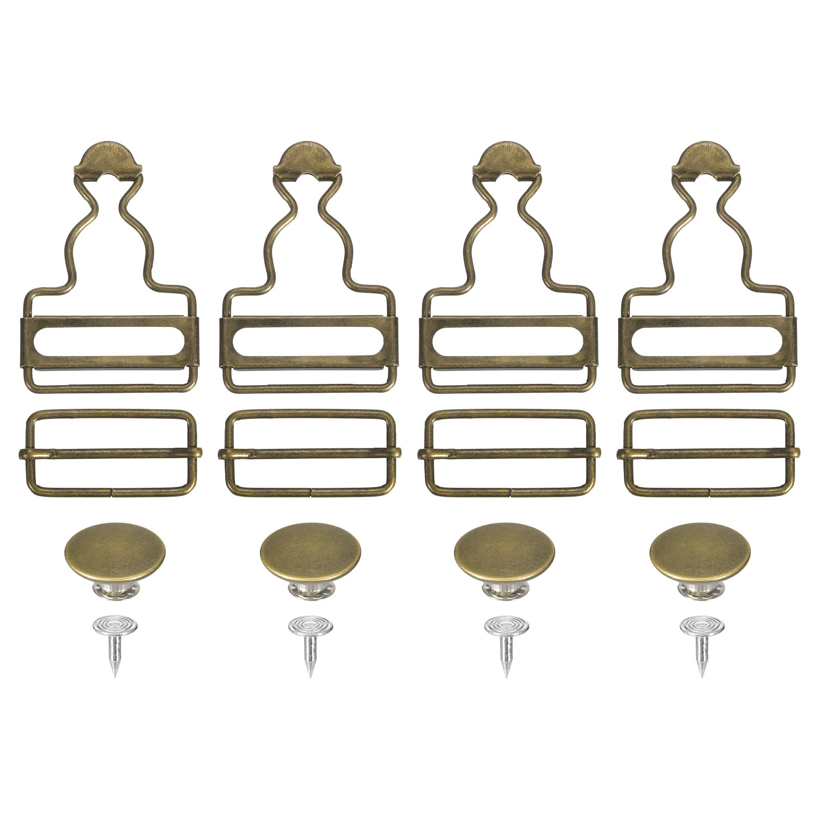 Overall Buckles 10 Sets Retro Suspender Replacement Buckles 35mm Bronze ...