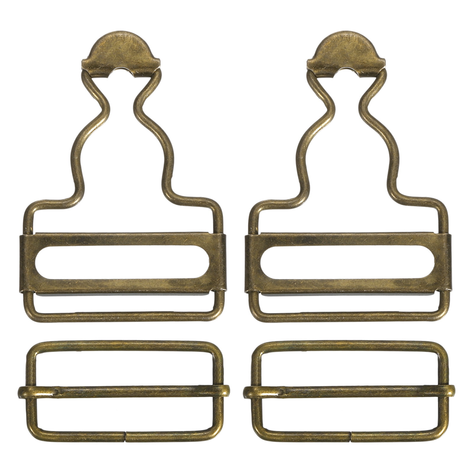 Overall Buckles 2 Sets Retro Suspender Replacement Buckles 32mm, Bronze ...