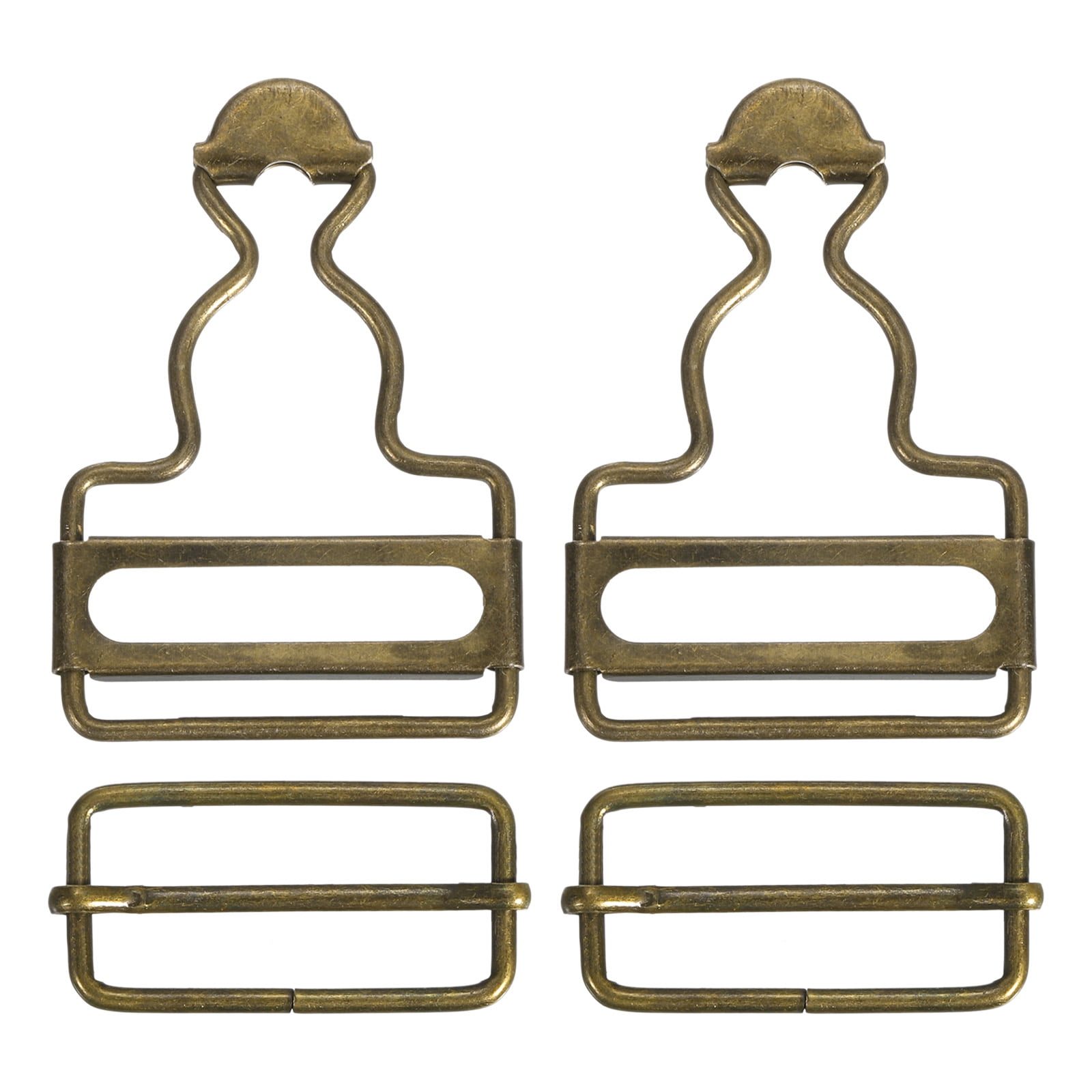 Overall Buckles 2 Sets Retro Suspender Replacement Buckles 35mm, Bronze ...