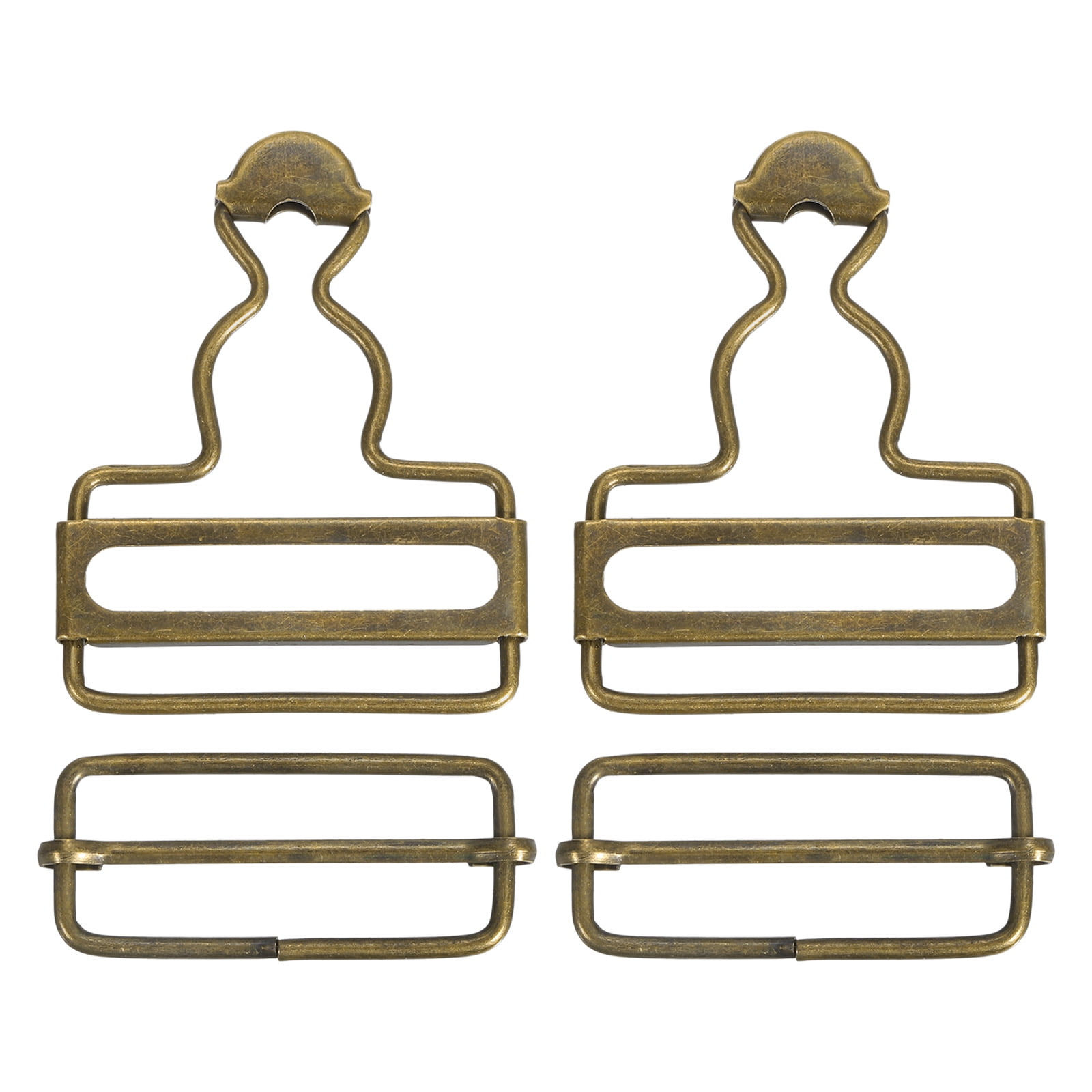 Overall Buckles 2 Sets Retro Suspender Replacement Buckles 40mm, Bronze ...
