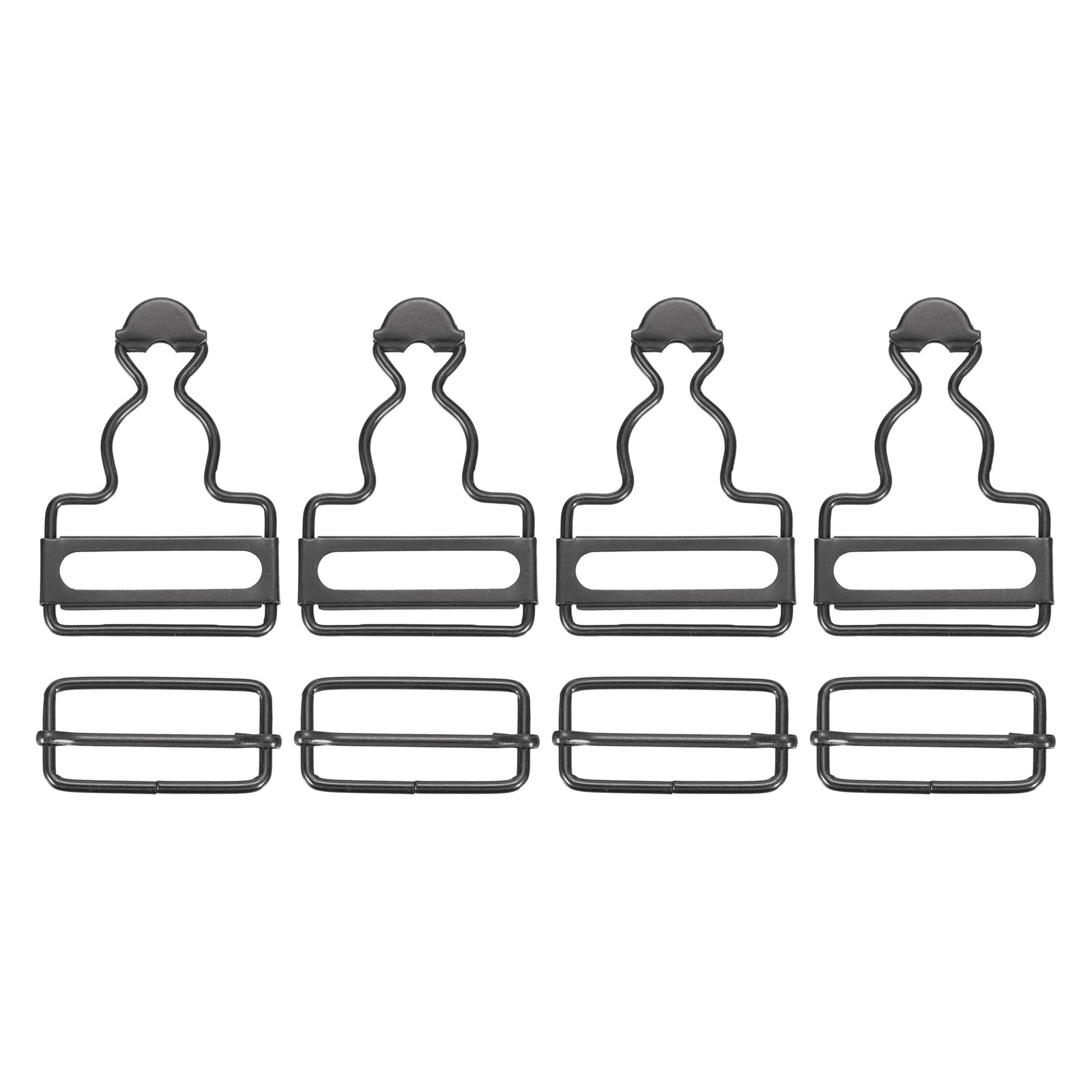 Overall Buckles 4 Sets Metal Suspender Replacement Buckles 32mm Gun ...