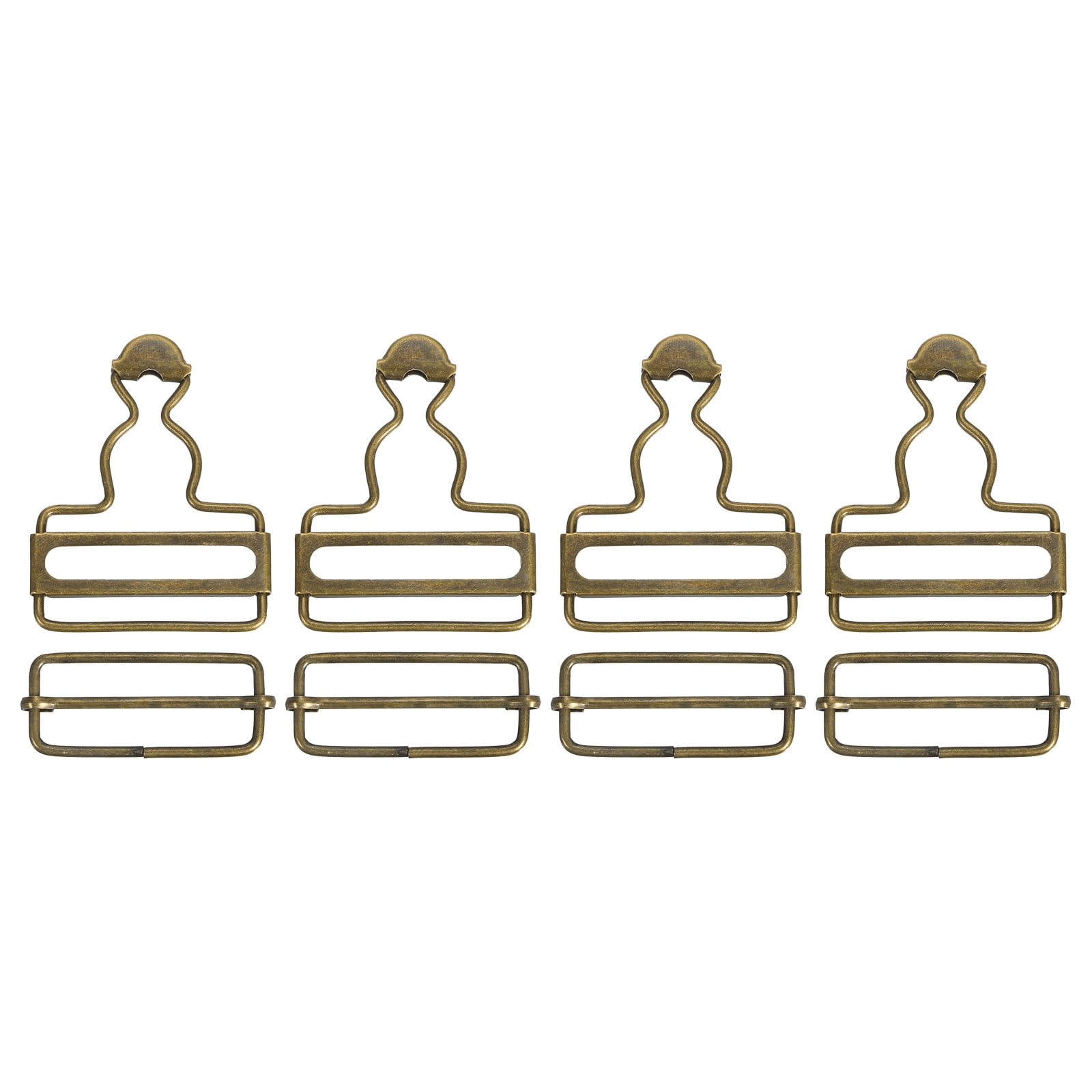 Overall Buckles 4 Sets Metal Suspender Replacement Buckles 40mm Bronze ...