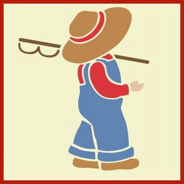 Overall Sam 2 Stencil - Children Kids Drawing Sidewalk Chalk Washable ...