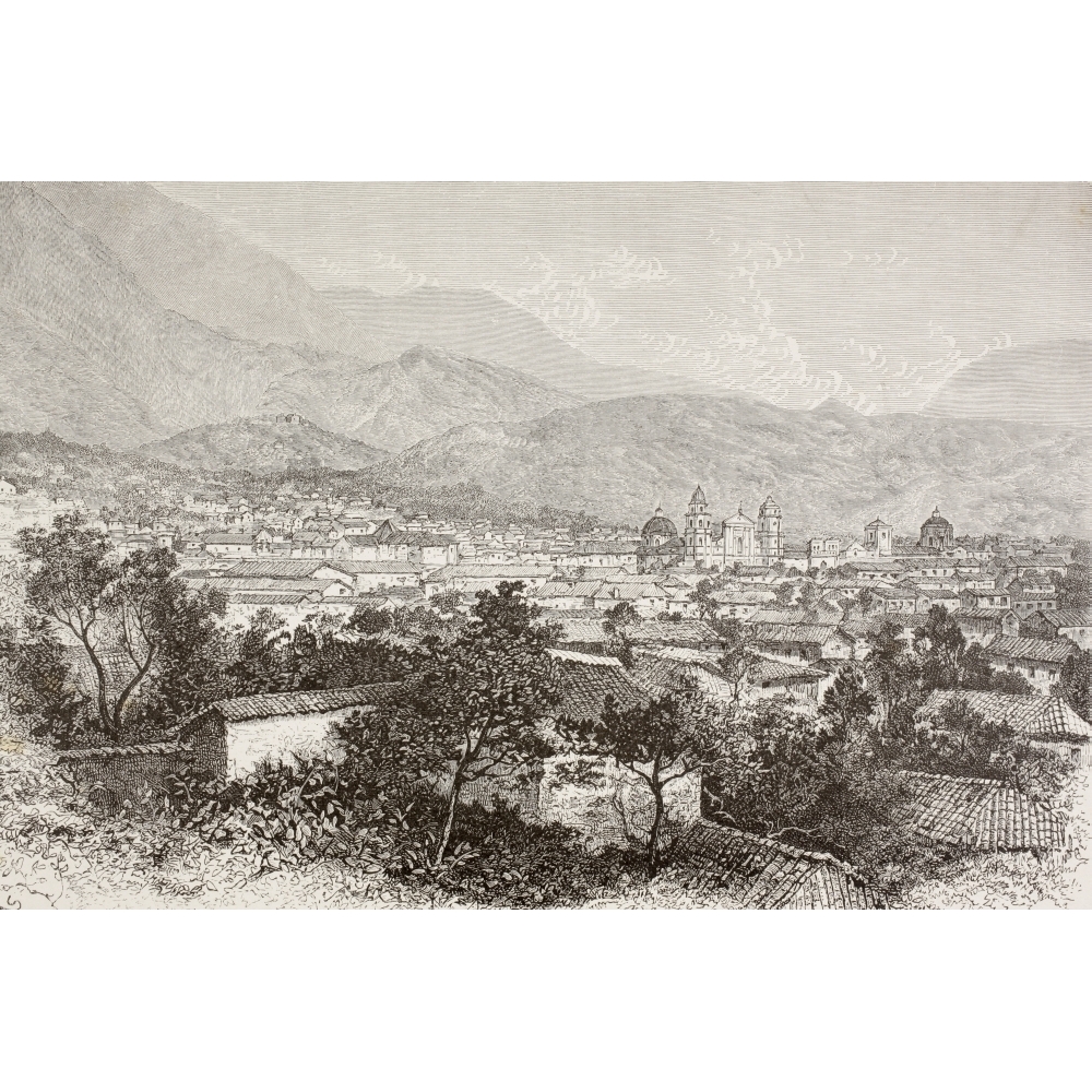 Overall Views Of Bogot_ Colombia Circa 1880S. From A 19Th Century Illustration. Poster Print ...