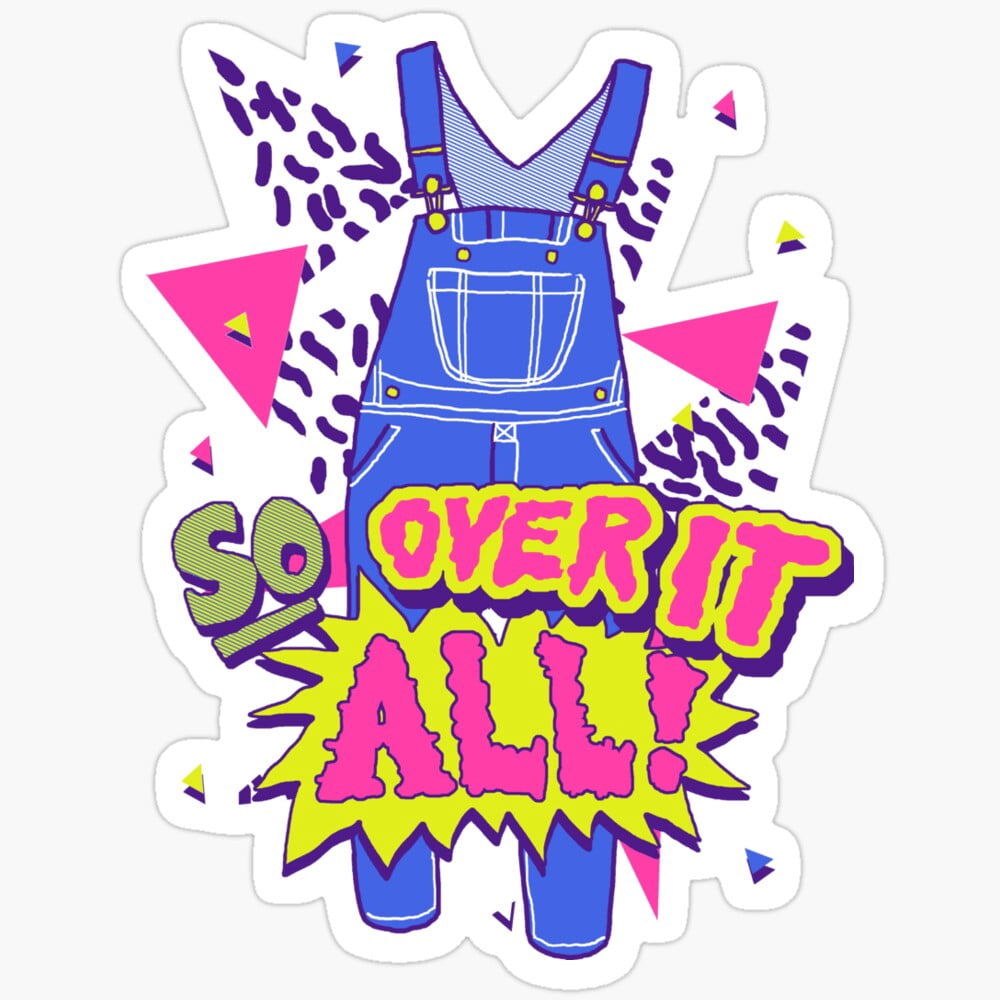 Overalls Sticker Phone Decal Water Bottle Stickers Car Decals, Laptop ...