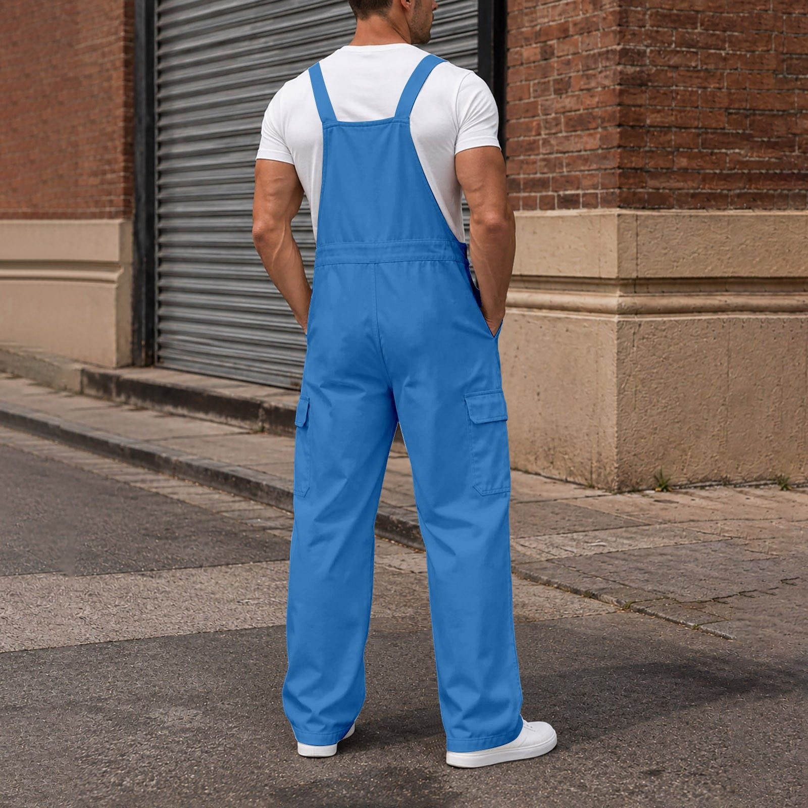 Overalls for Men Fashion Jumpsuits Work Bib Coveralls Painters Overalls ...