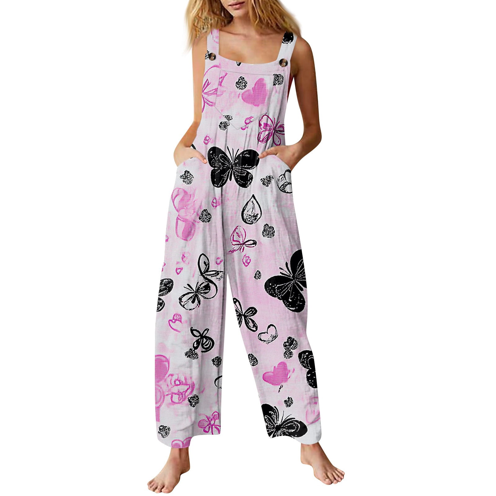 Overalls for Women Cute Animals Print Overalls Casual Summer Outfits ...