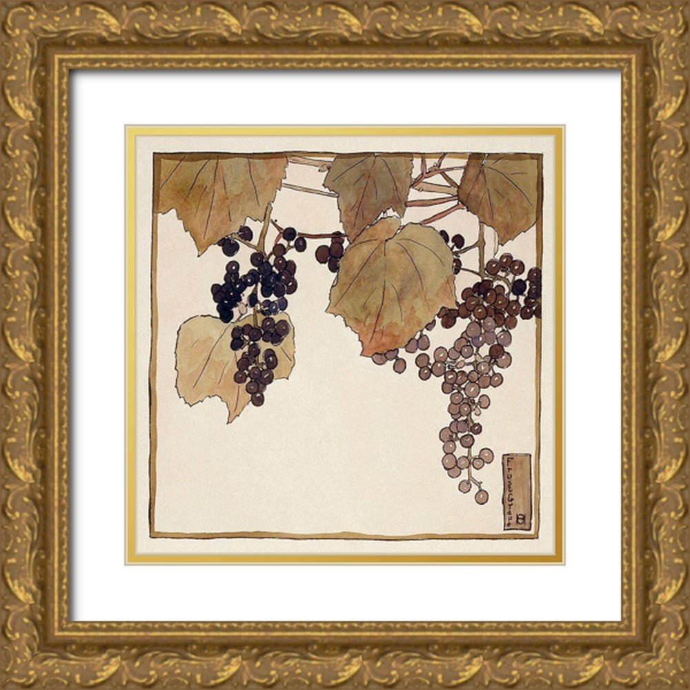 Overbeck, Hannah Borger 20x20 Gold Ornate Wood Framed with Double ...
