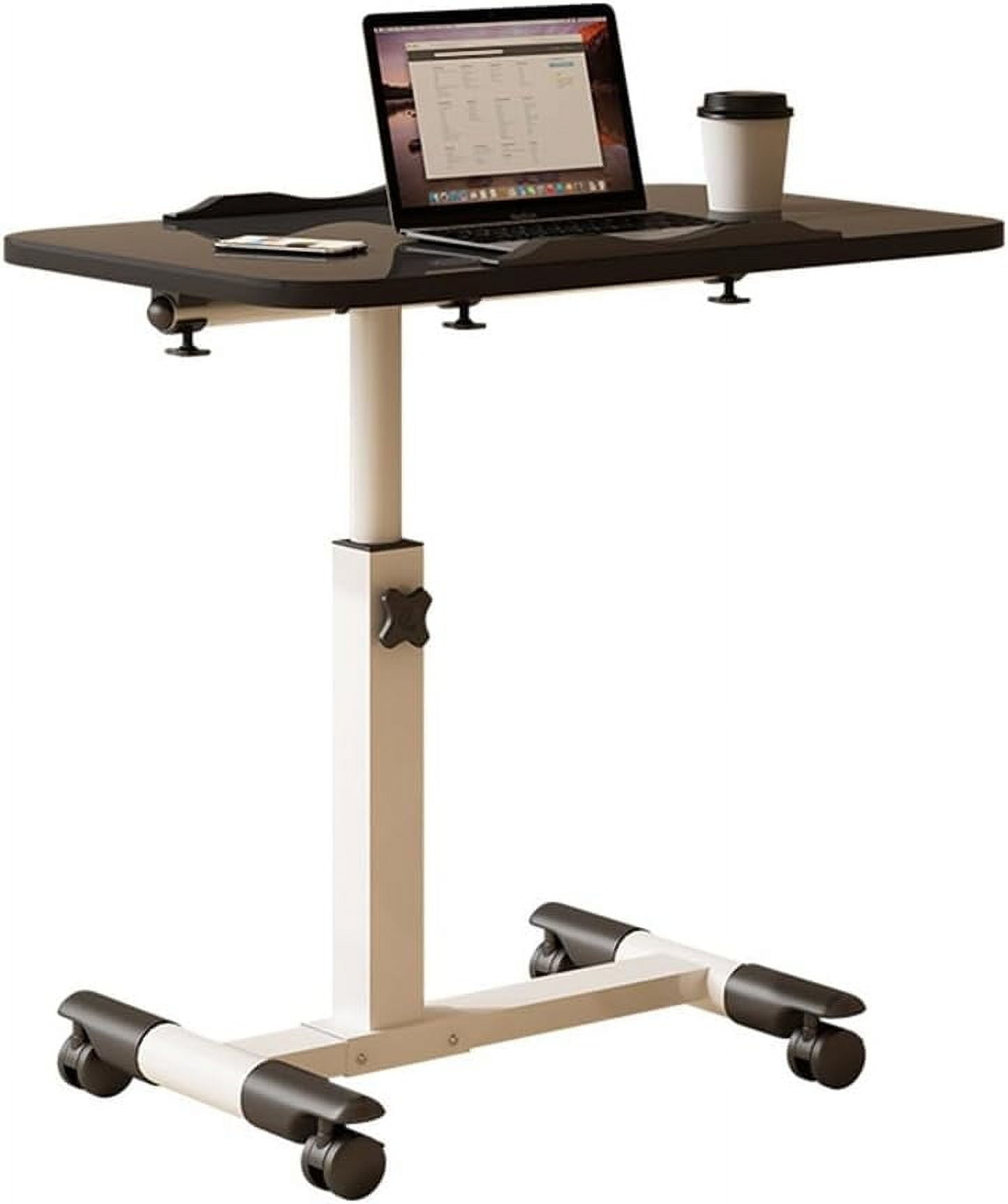 Overbed Bedside Table with Wheels, Mobile Hospital Bedside Table with ...