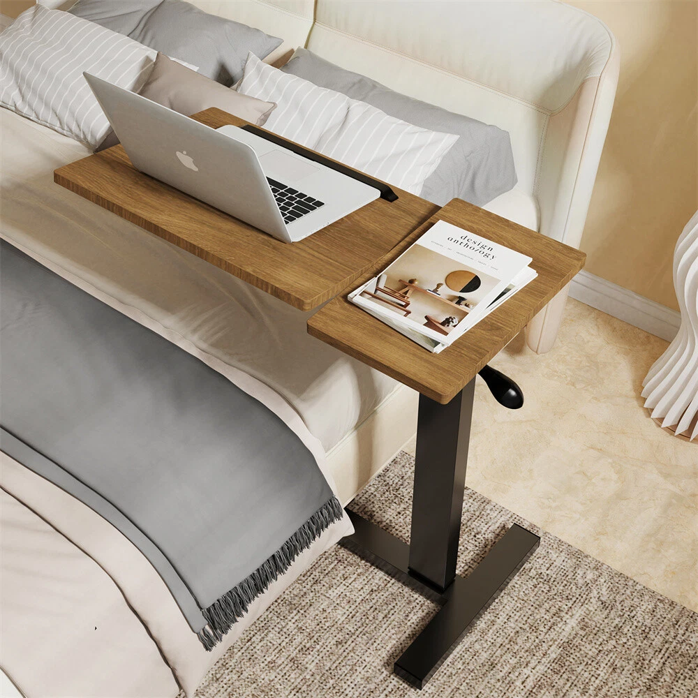 Overbed Bedside Table with Wheels for Home Nursing Home Assisted Living ...
