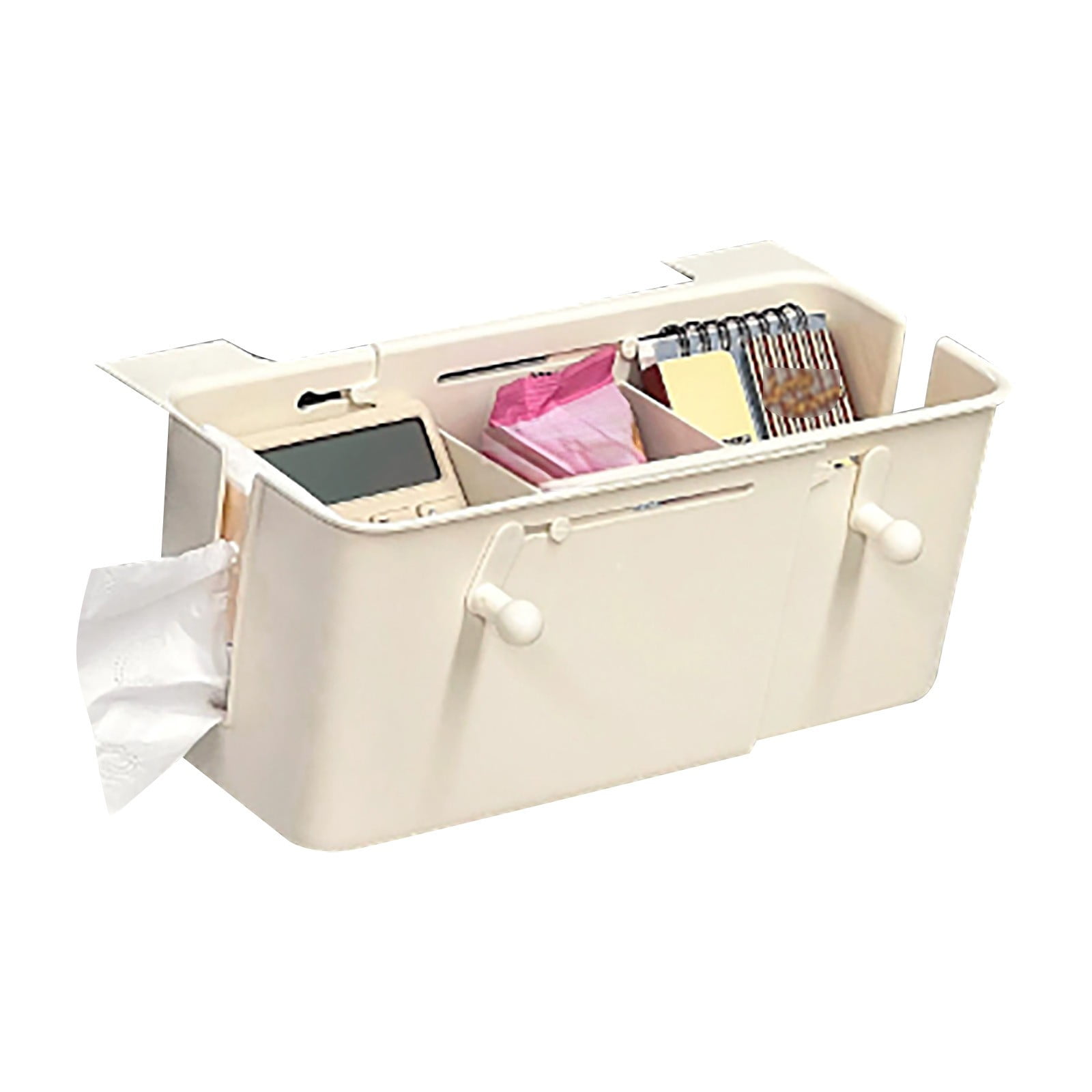 Overbed Storage Caddy Hanging Organizer For Bedside Tissues And Desk ...
