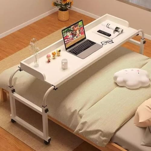 Overbed Table with Adjustable Height, Expandable Over Bed Table with ...
