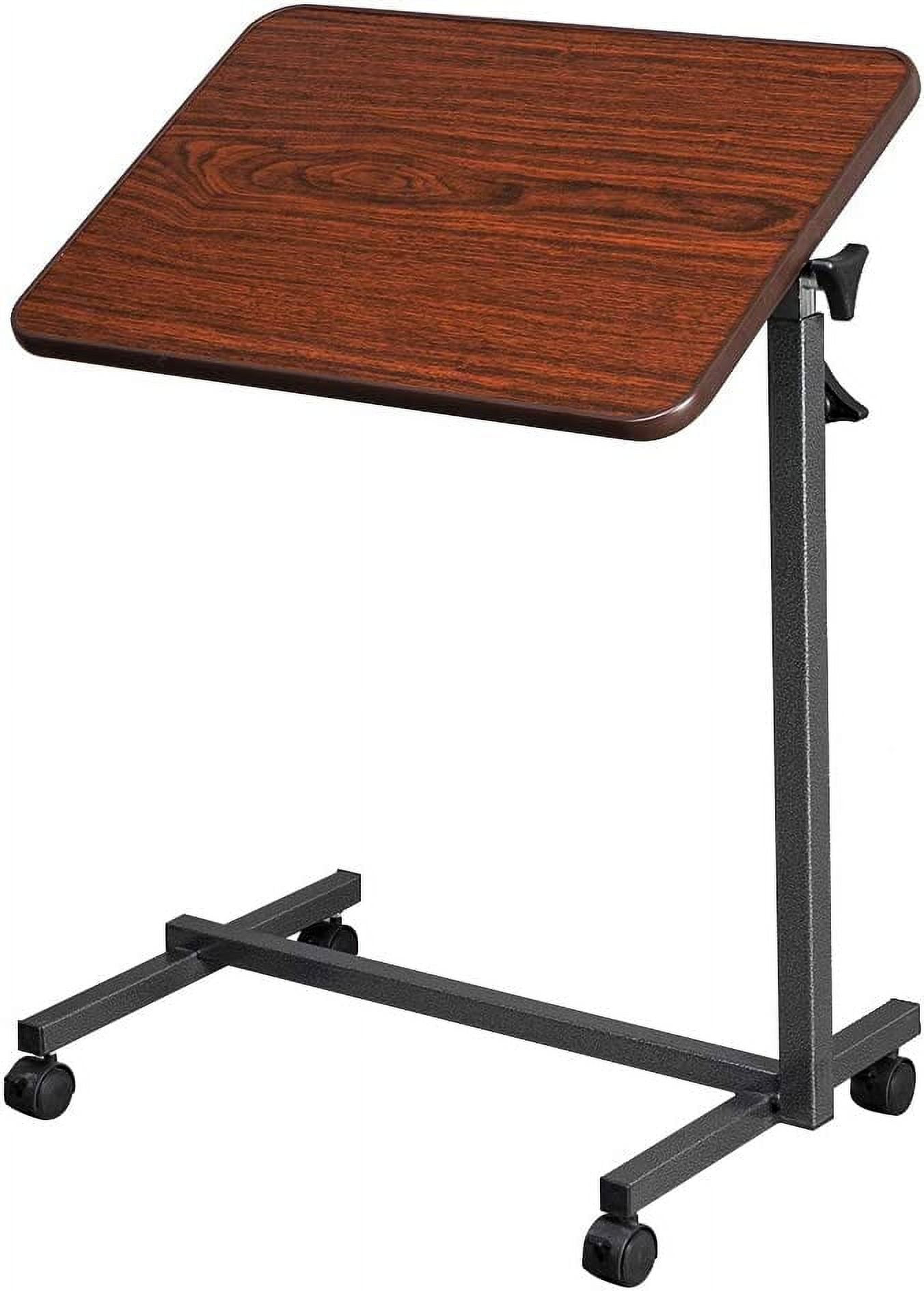 Overbed Table, Bed Table 4 Wheels with Brake Swivel Wheel Rolling Tray ...