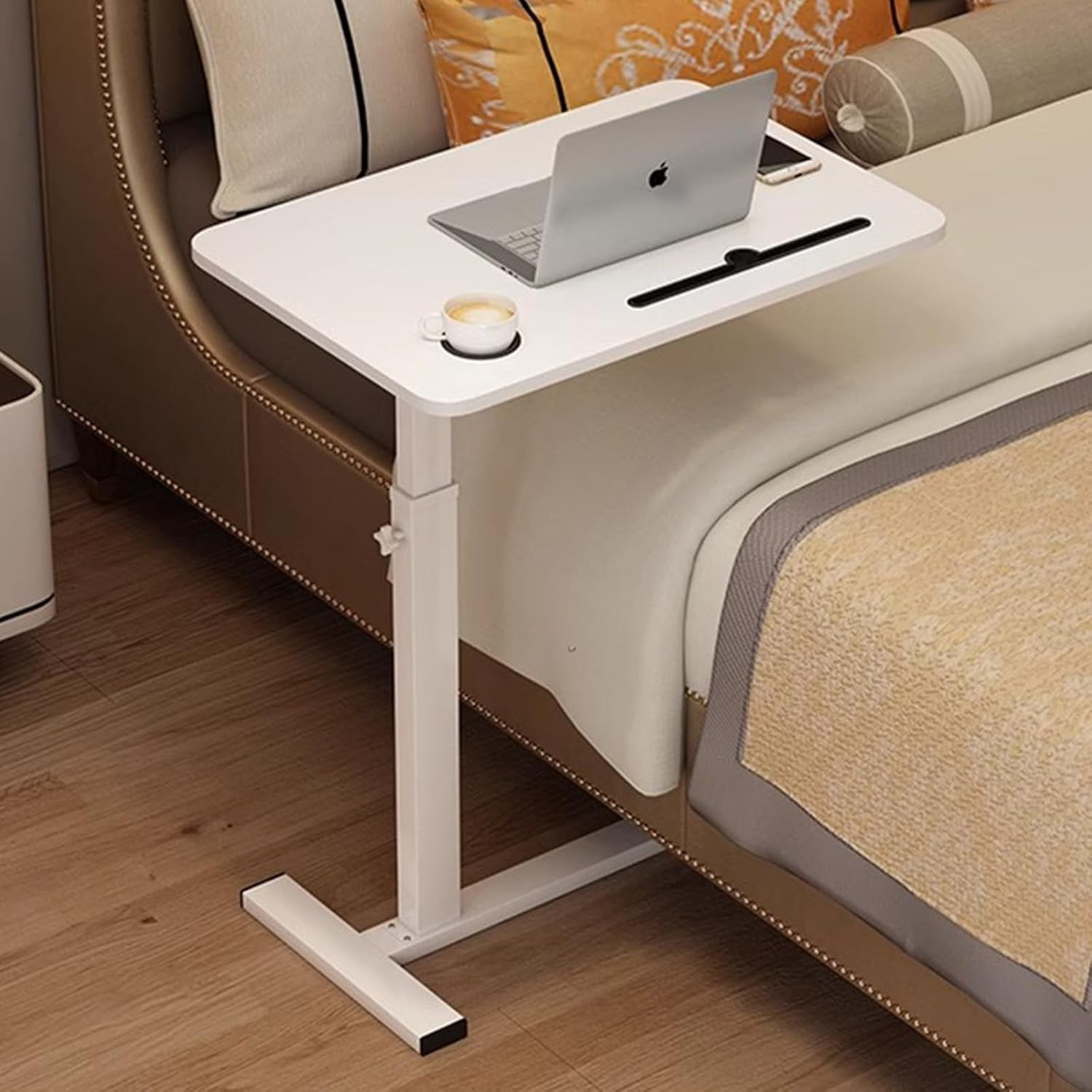 Overbed Table,Hospital Bed Table,Over The Bed Table with Hidden Wheels ...