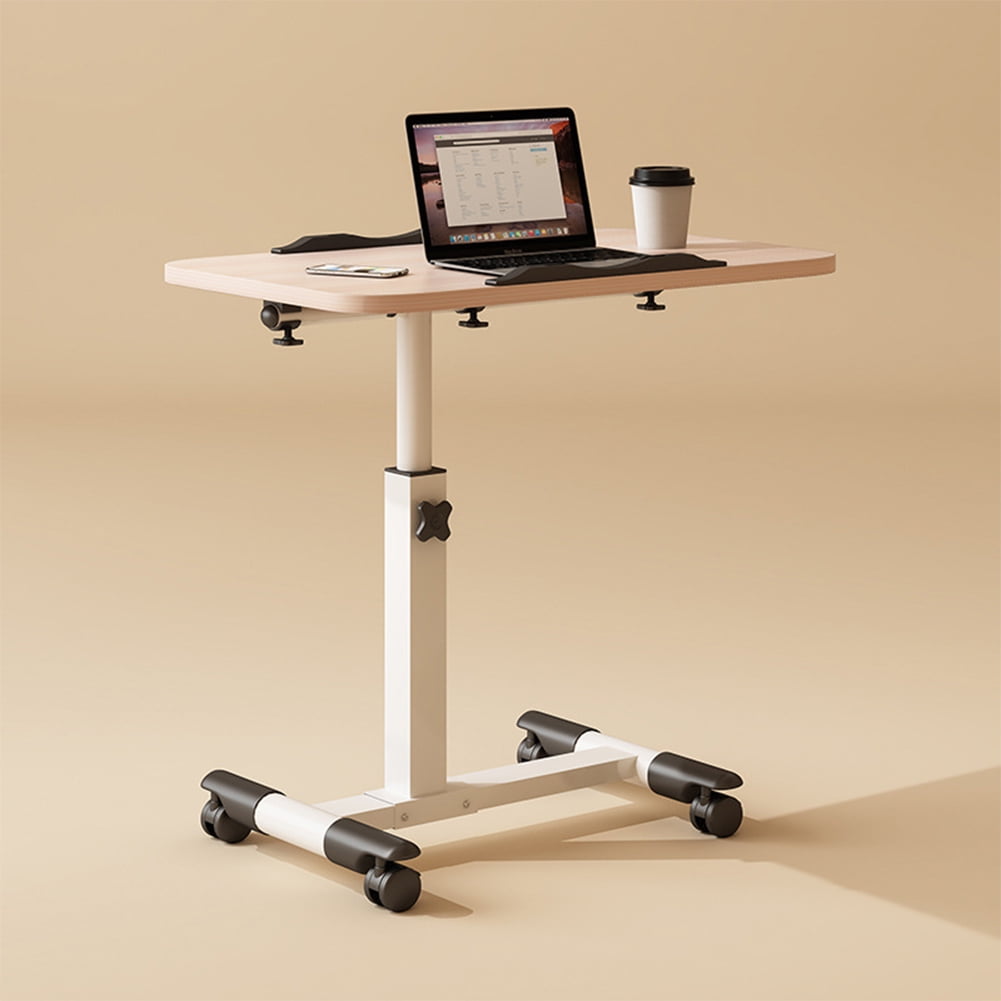 Overbed Table, Mobile Hospital Bedside Table With Tilting Desktop ...