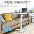 Overbed Table, Pneumatic Standing Desk with Wheels, Portable Laptop ...