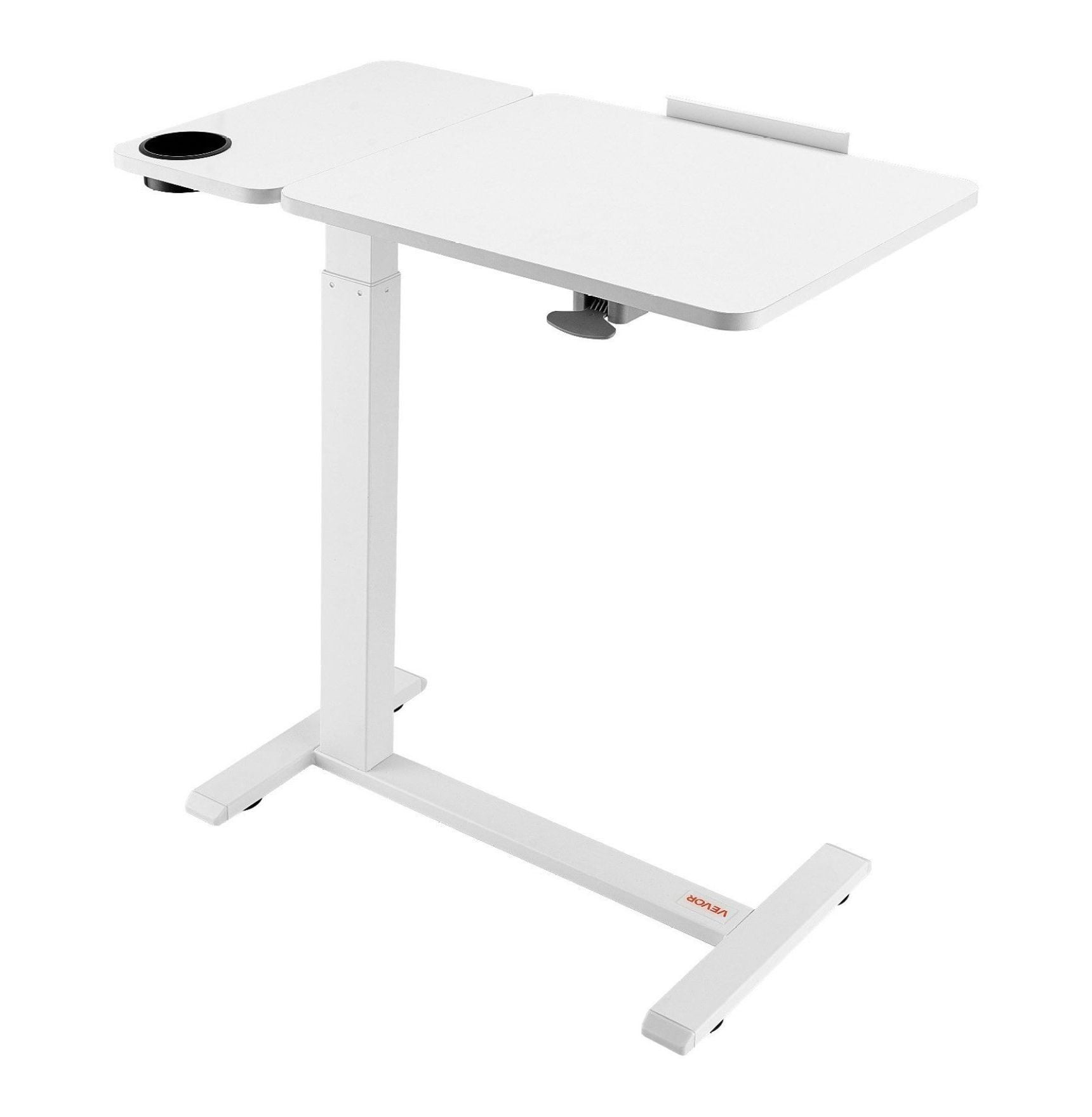 Overbed Table with Wheels, Adjustable Height Laptop Desk - Mobile ...