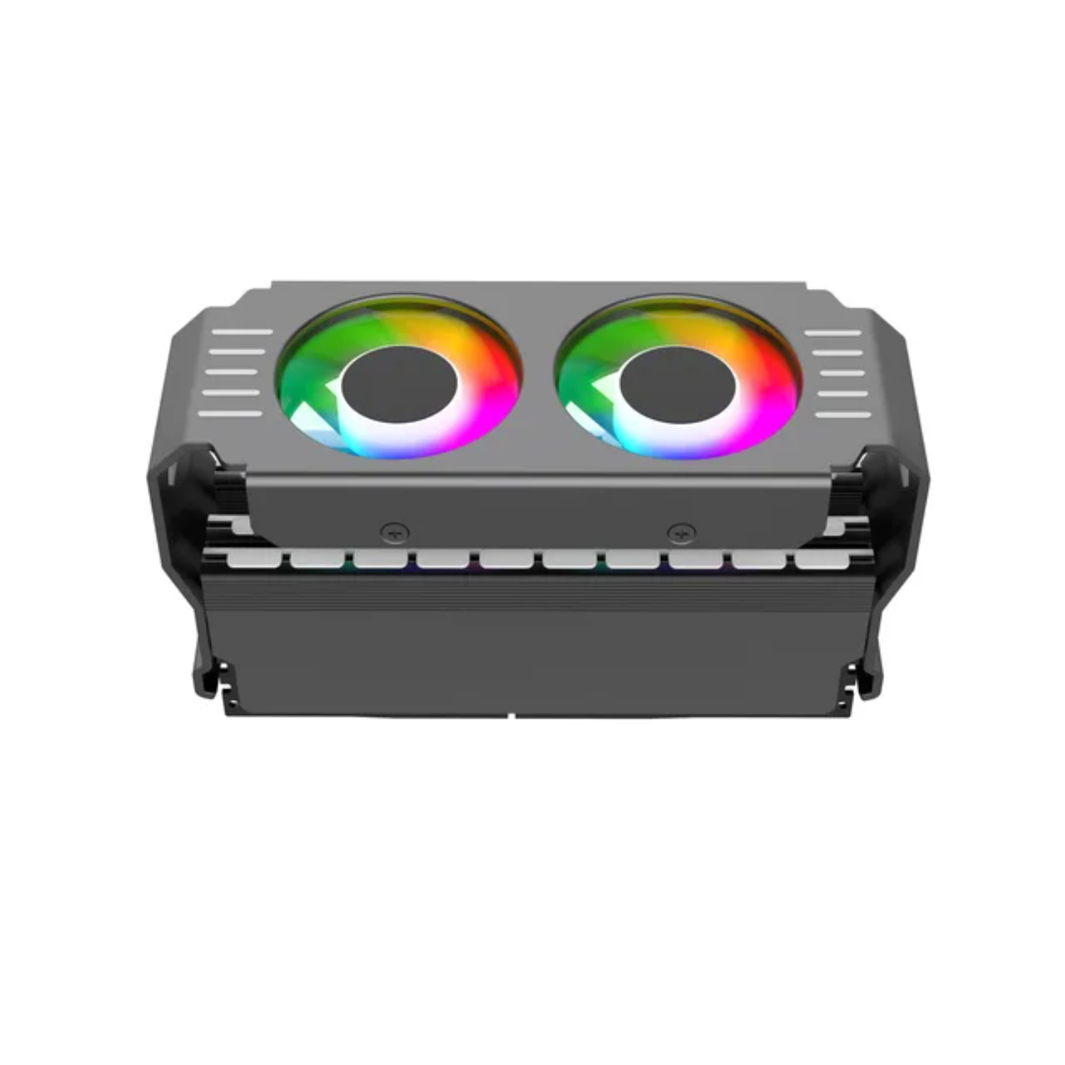 Overclock Partner RGB Aluminium Cooling Radiator with Dual ARGB Sync PWM Fans for Cooler DDR4 ...