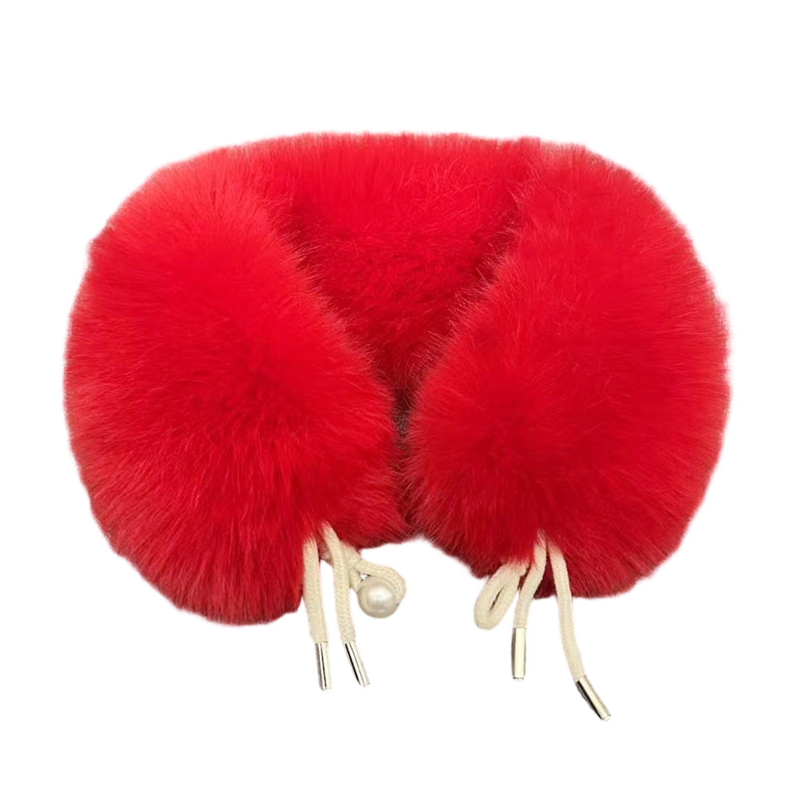 Overcoat Furry Collar Scarf Wrap Luxurious Winter Collar Lightweight ...