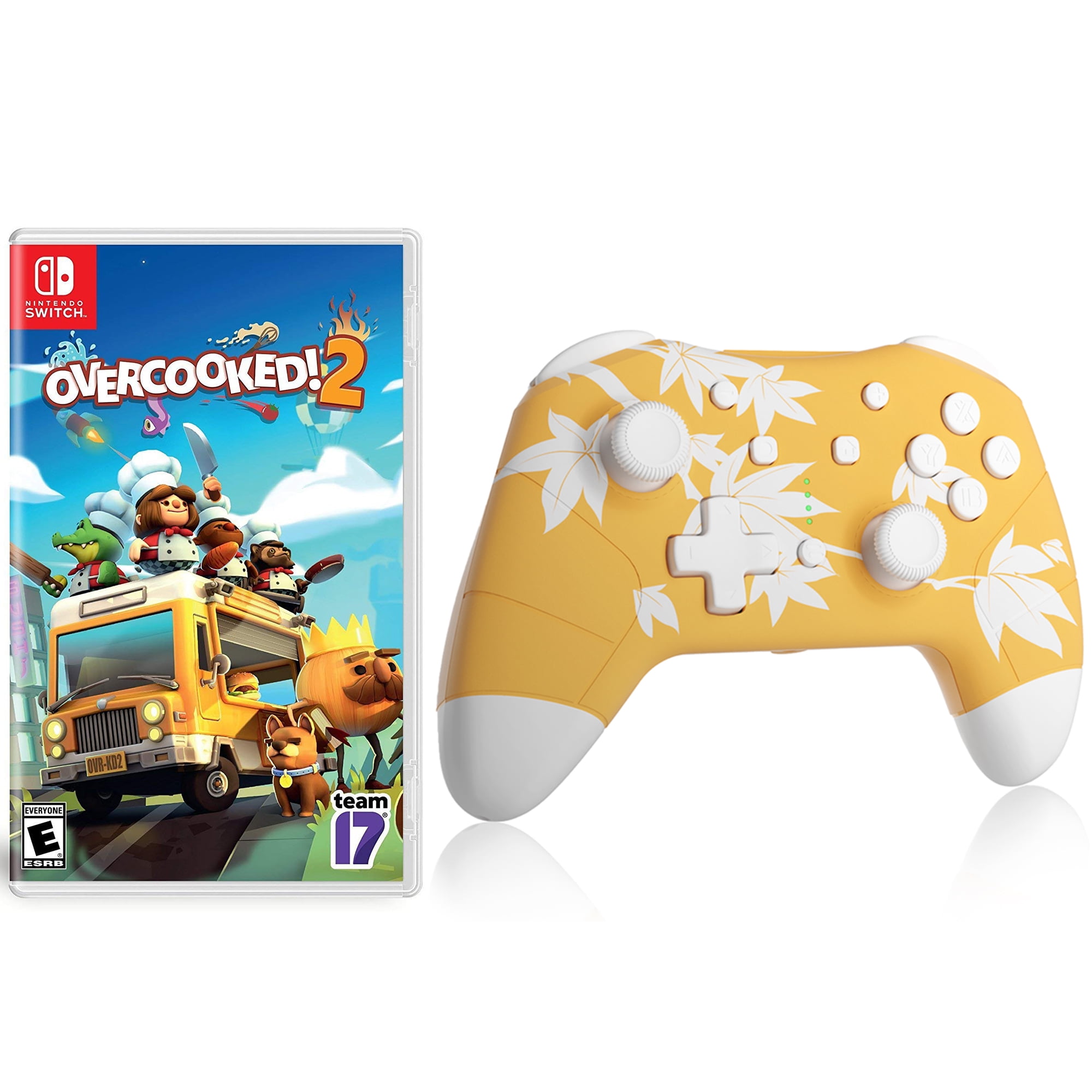 Overcooked! + Overcooked! 2 Game Disc and Upgraded Wireless Switch Pro ...