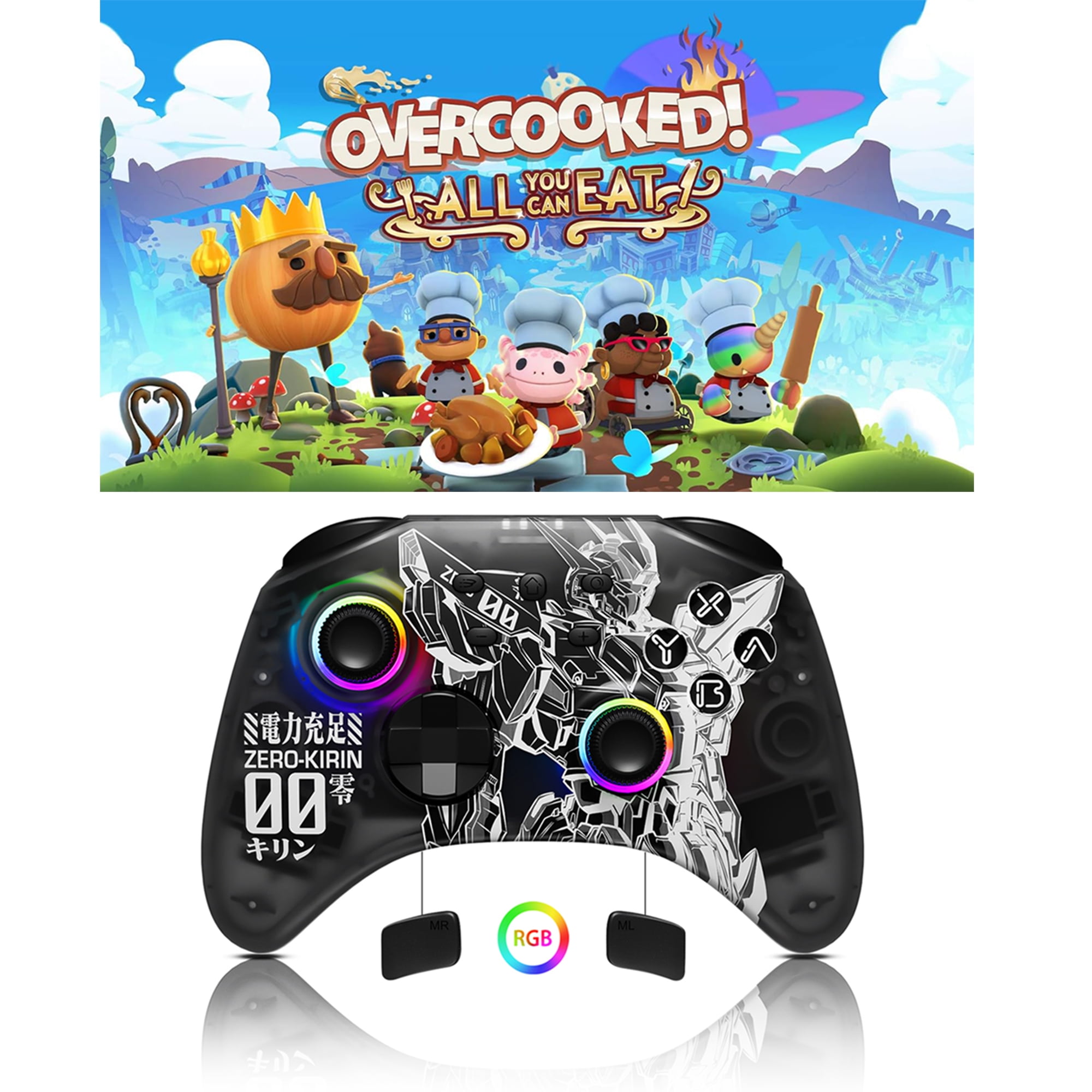 Overcooked! All You Can Eat Game Disc and Upgraded Switch Pro ...