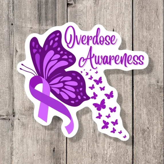 Overdose Awareness Vinyl Sticker Laptop Sticker Water Bottle Sticker ...