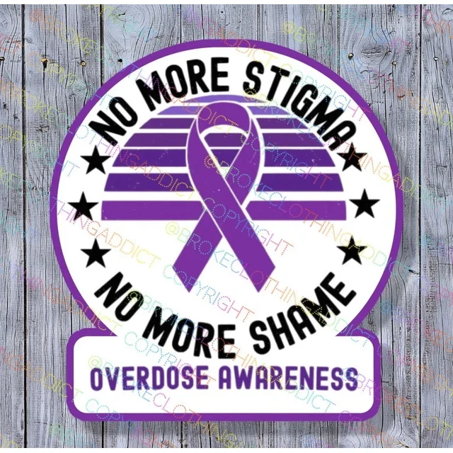 Overdose Awareness Vinyl Sticker Laptop Sticker Water Bottle Sticker ...