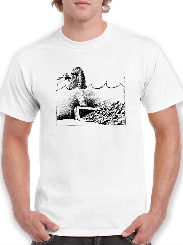 Overfishing Crisis T-Shirt Men -Wilfred Hildonen Designs, Male Medium ...