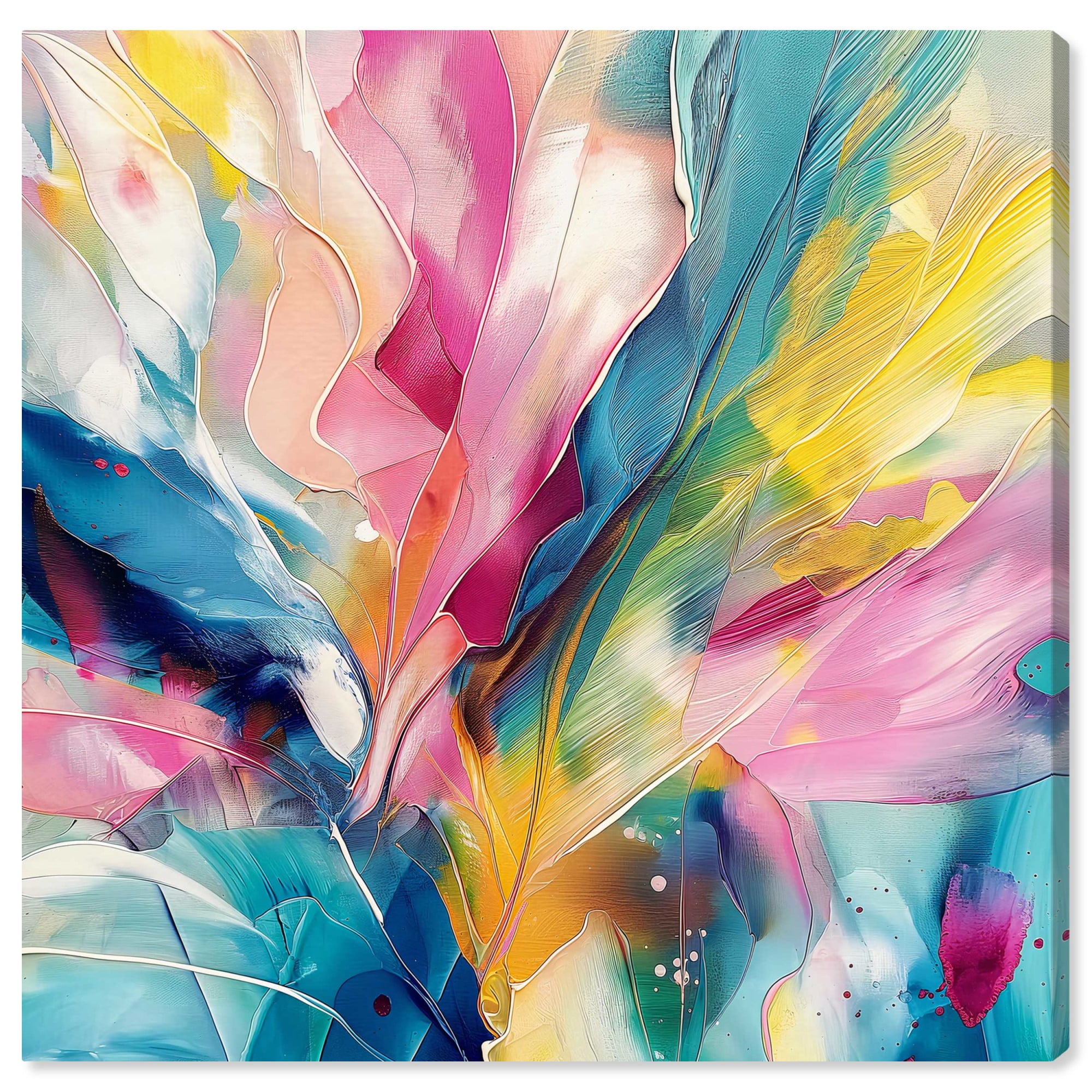 Overflow Canvas Colorful Wall Art by Art Remedy, Gallery Wrapped, 24" x ...