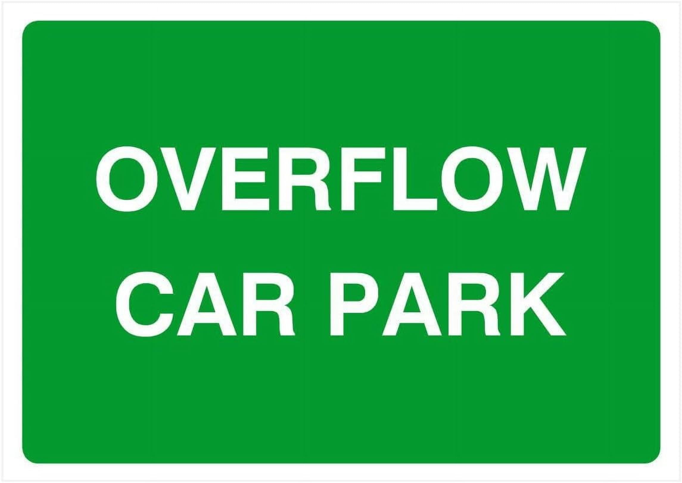 Overflow Car Park Sign Parking Signs & Permits Metal Sign Tin Sign 8x12 ...