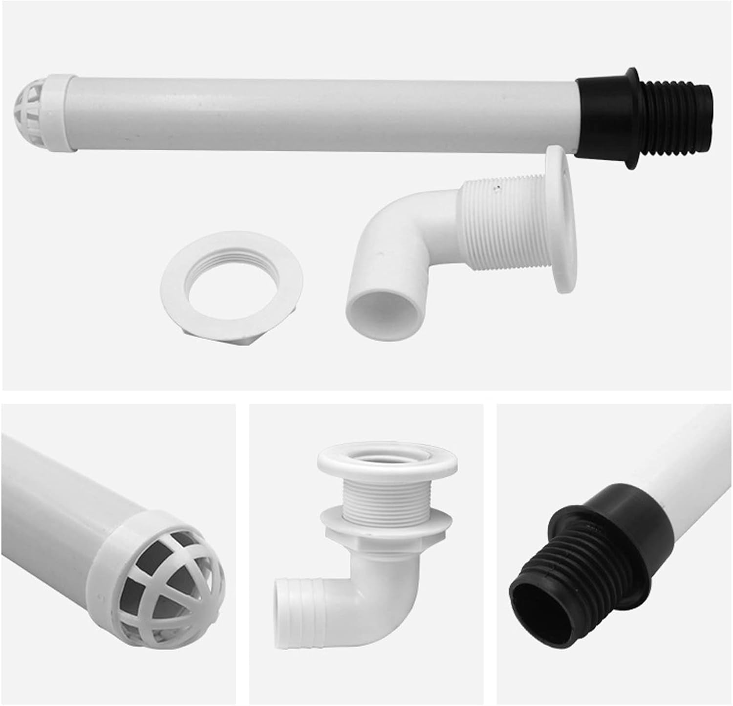 Overflow Drain Pipe, Drain Screw Overflow Discharge Hose, Strainer Tube ...