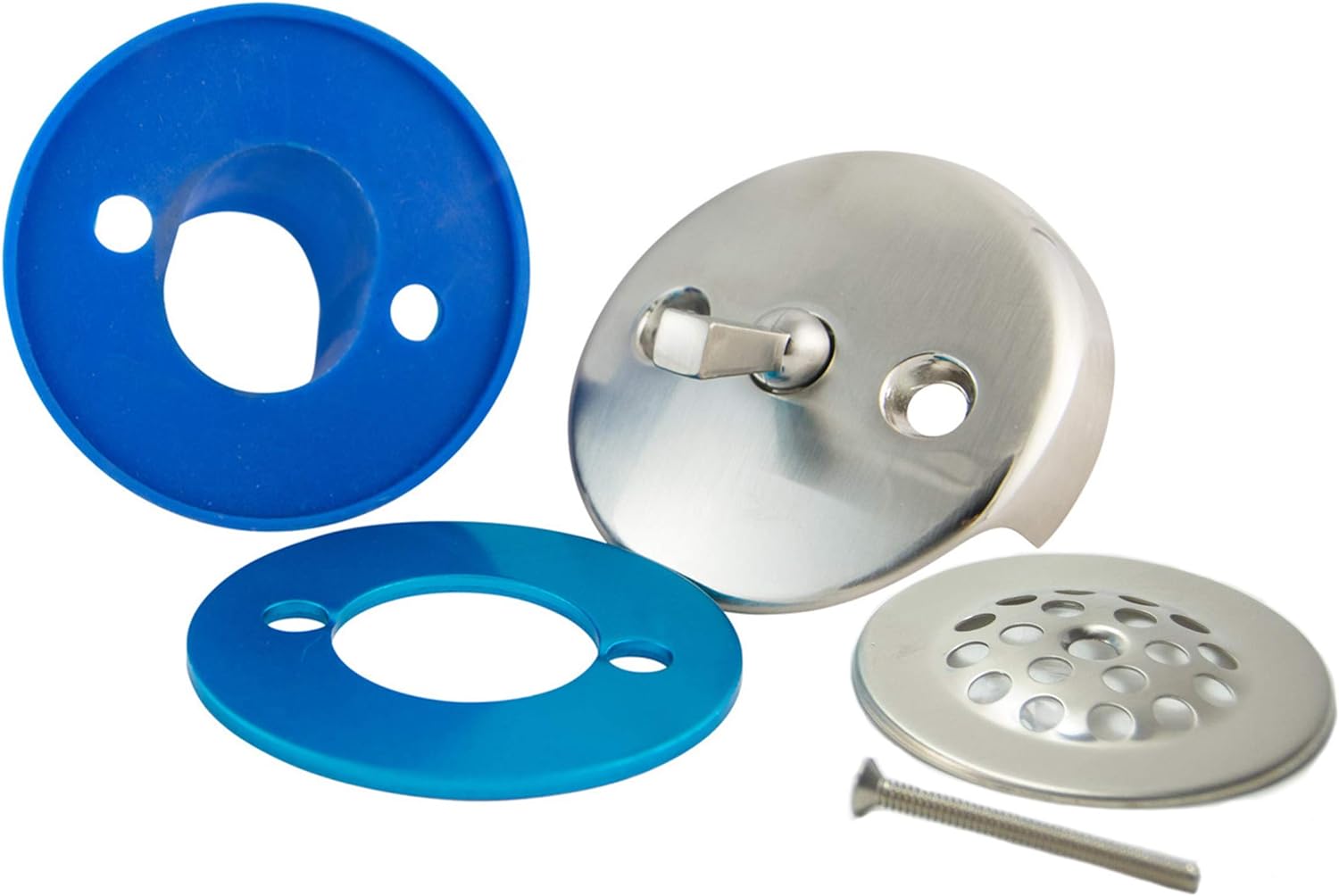 Overflow Gasket Kit with Trip Lever Cover and Strainer Dome Cover ...