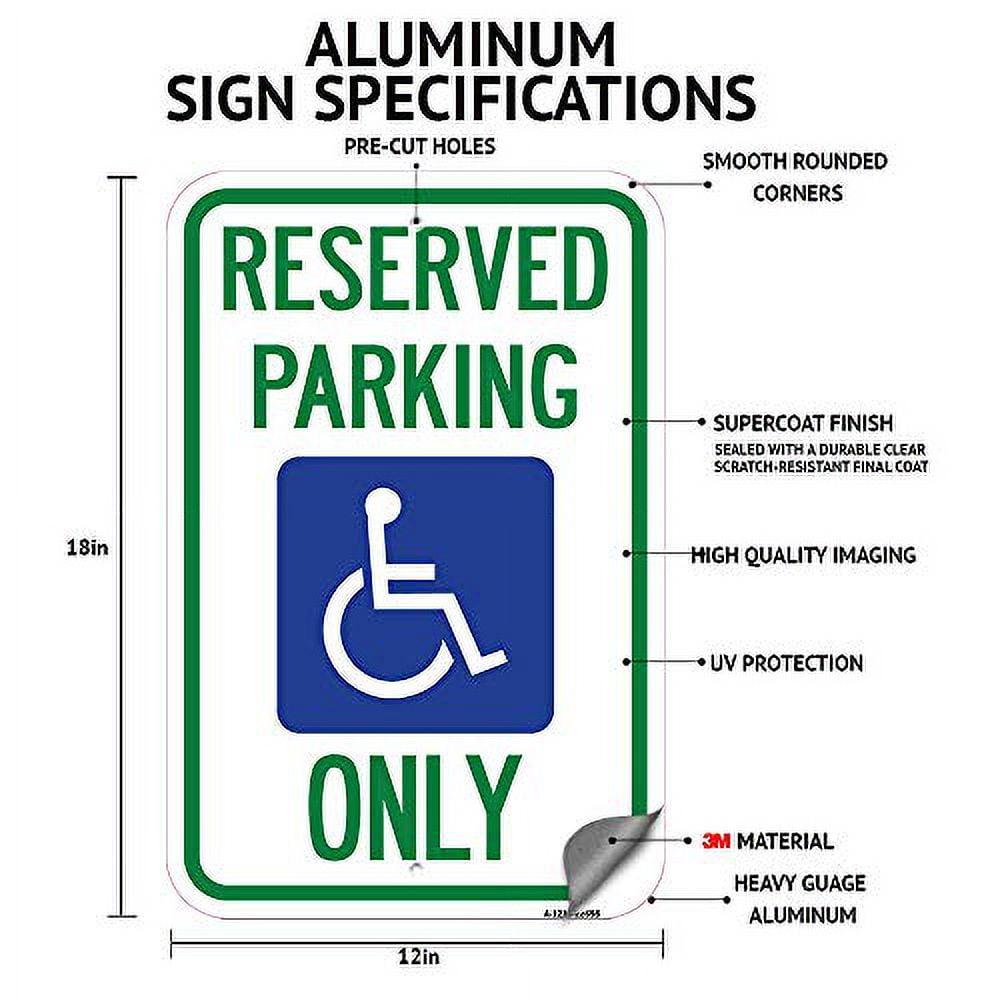 Overflow Parking with Right Arrow | 12" X 18" Heavy-Gauge Aluminum Rust ...