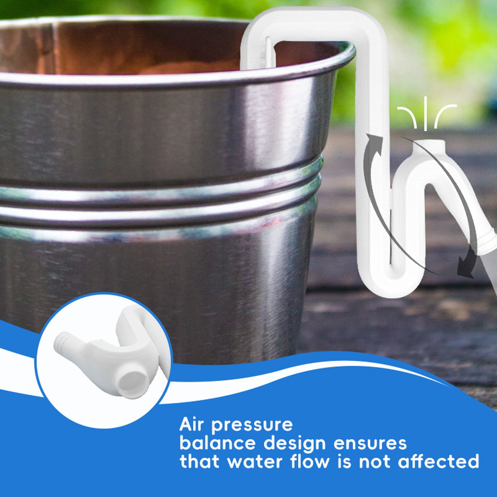 Overflow Pipe for Courtyard Water Drainage - Recyclable Material, No ...