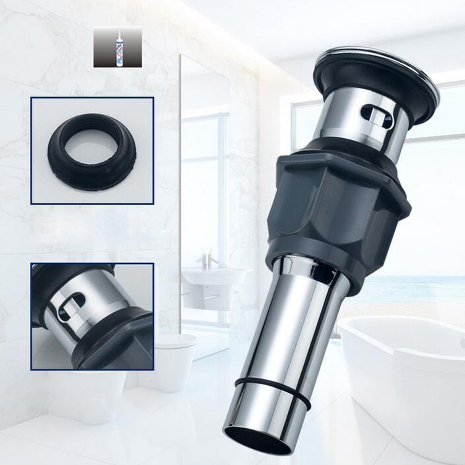 Overflow Prevention Washbasin Stopper, Universal Sink Drain Filter, No ...