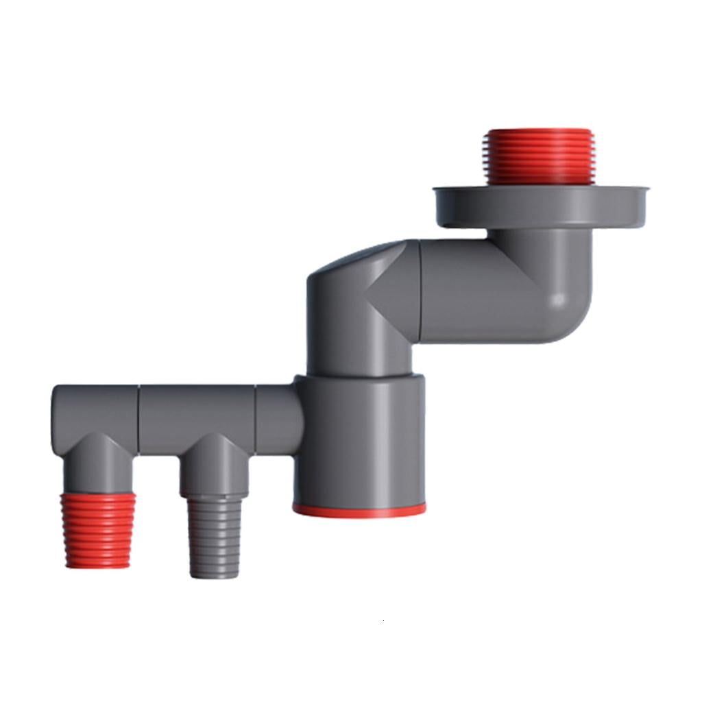 Overflow Water Drain Pipe Joint Pipe Drain Connector Kitchen Downpipe ...