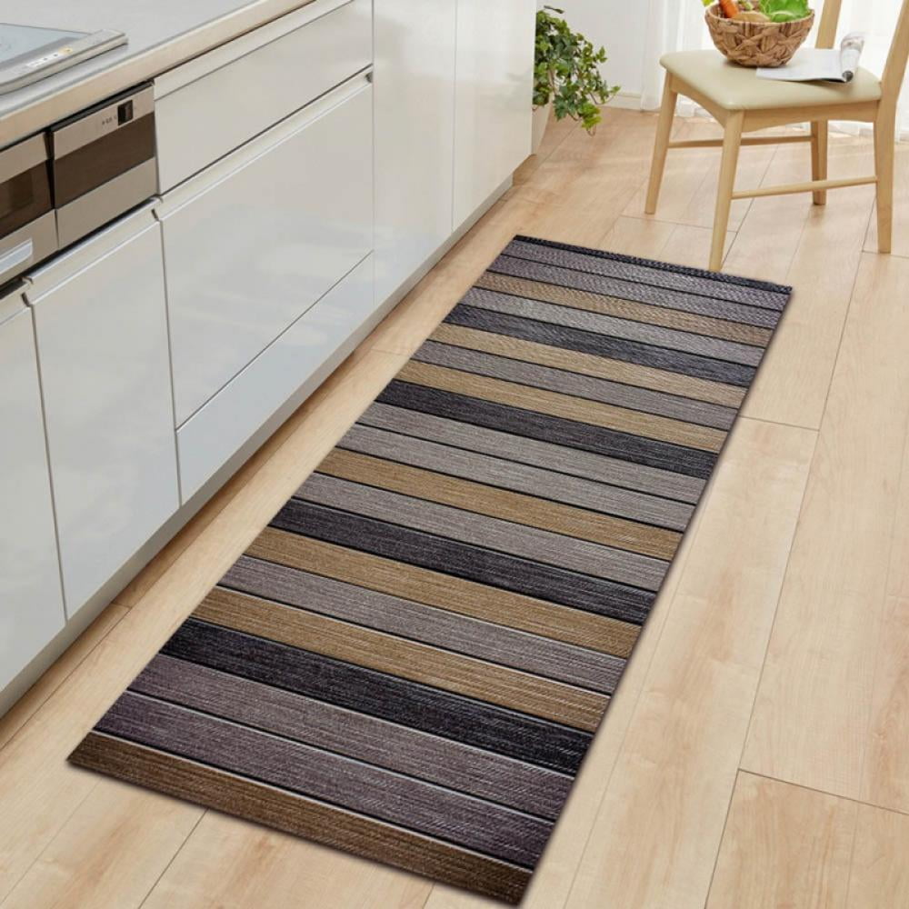 Overfox Flannel Rug Non-Slip Carpet Runner Rug Rubber Backed for ...