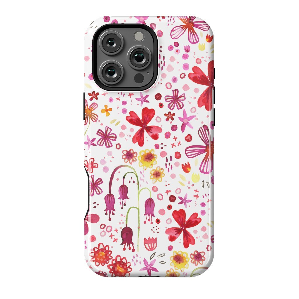 Overgrown Garden Illustration Phone Case for iPhone 16 15 14 13 12 11 ...