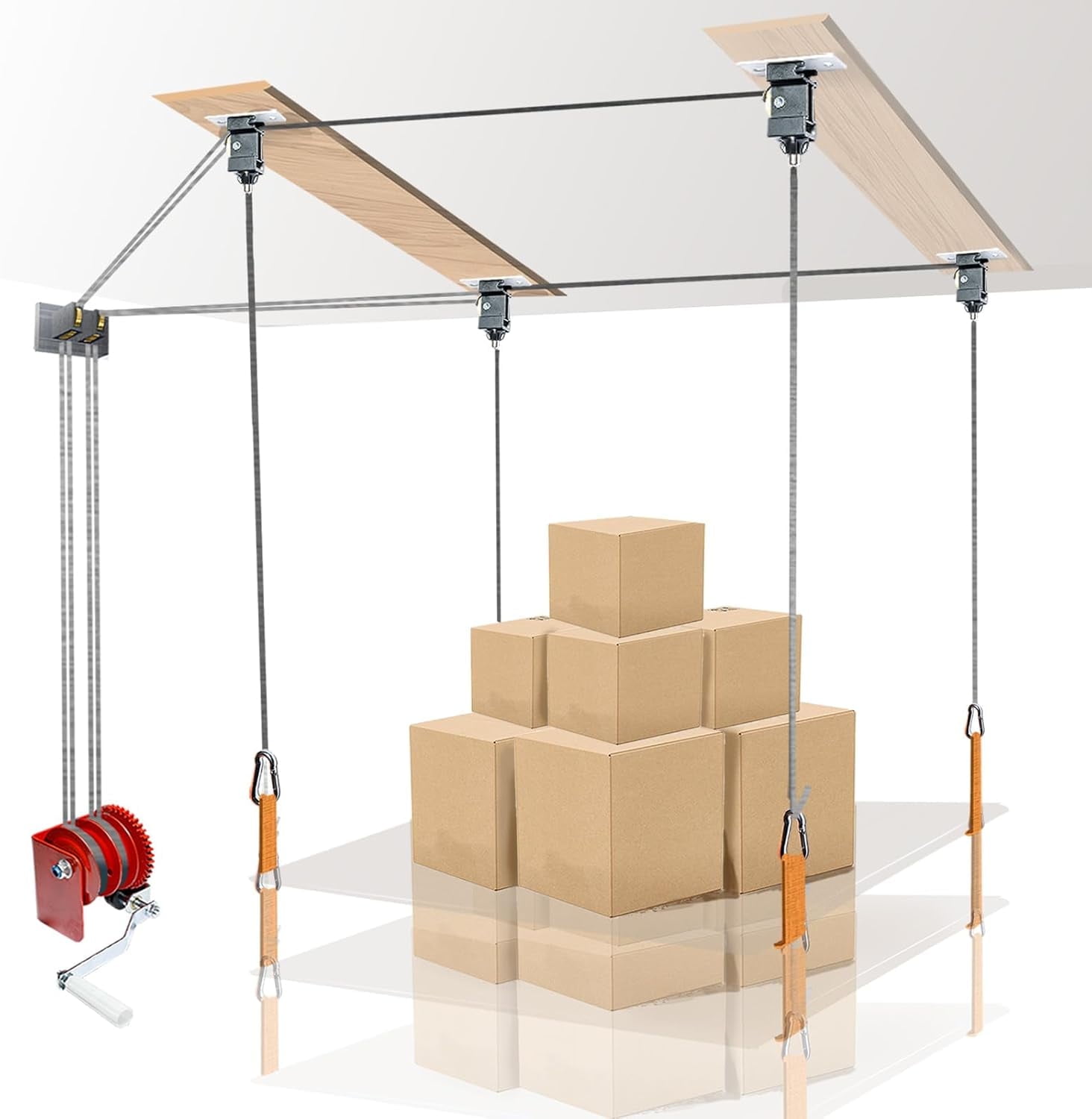 Overhead Garage Ceiling Storage Lift System,Safe Anti-Drop Overhead ...