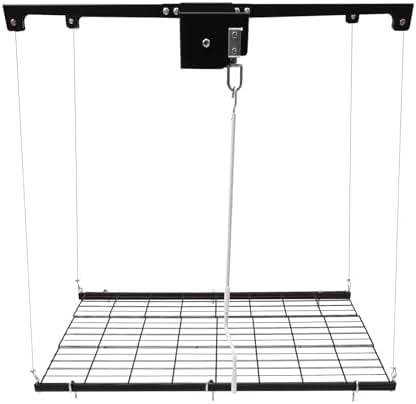 Overhead Garage Lifting Storage Rack,Heavy-Duty Metal G arage Ceiling ...