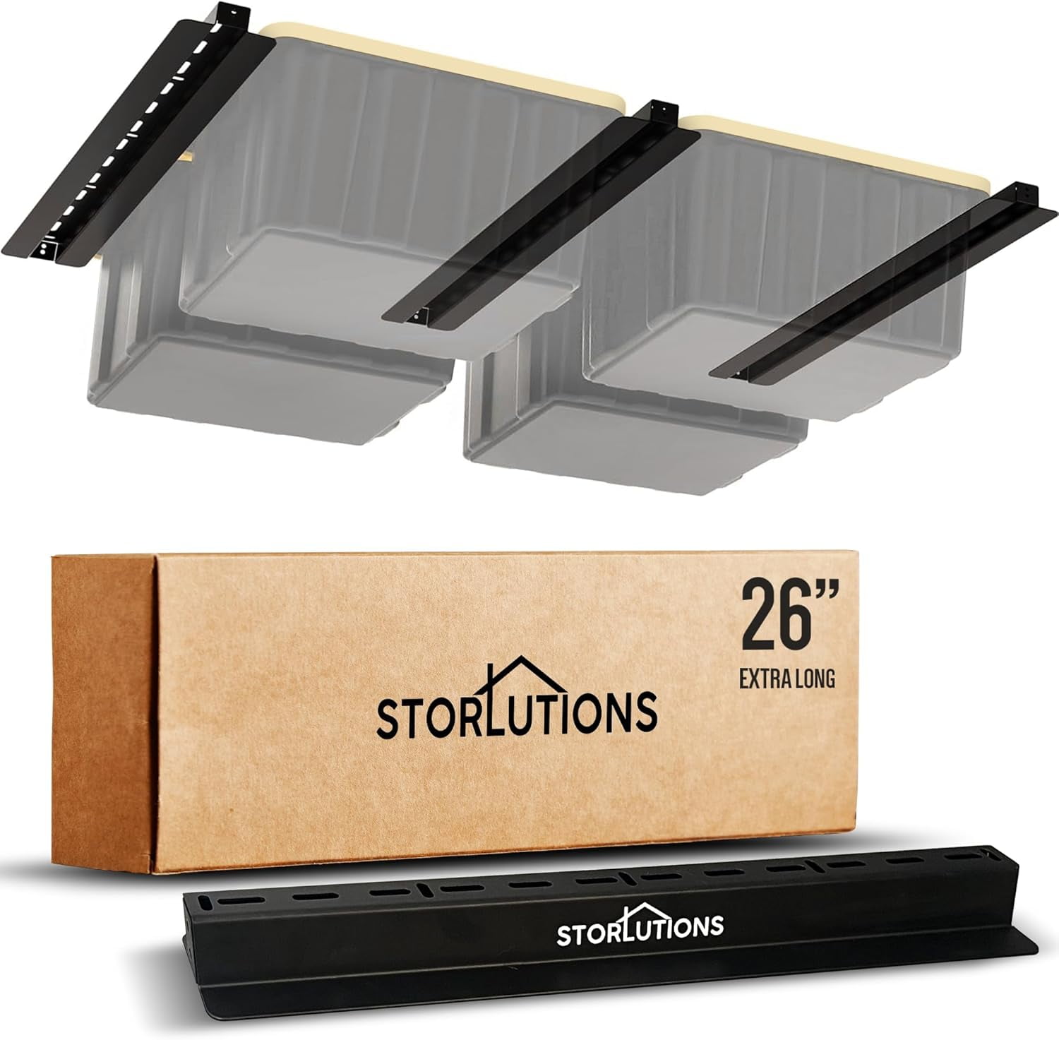 Overhead Garage Storage Rack - For 16"-24" Stud Spacing Garage Racks -1 ...