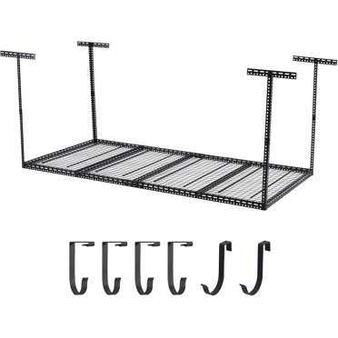 FLEXIMOUNTS 4x8 Overhead Garage Storage Rack without Decking, Garage ...